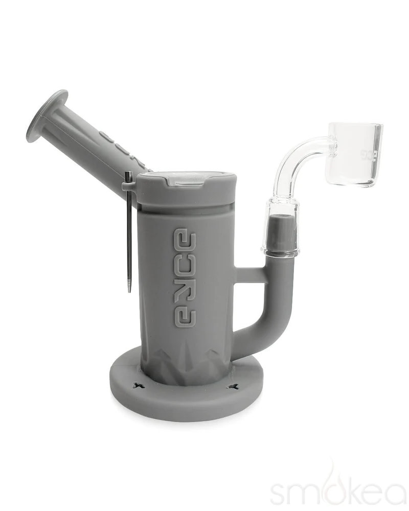 Eyce Sidecar Silicone Bubbler W/Quartz Nail Cool Grey - Borosyndicate