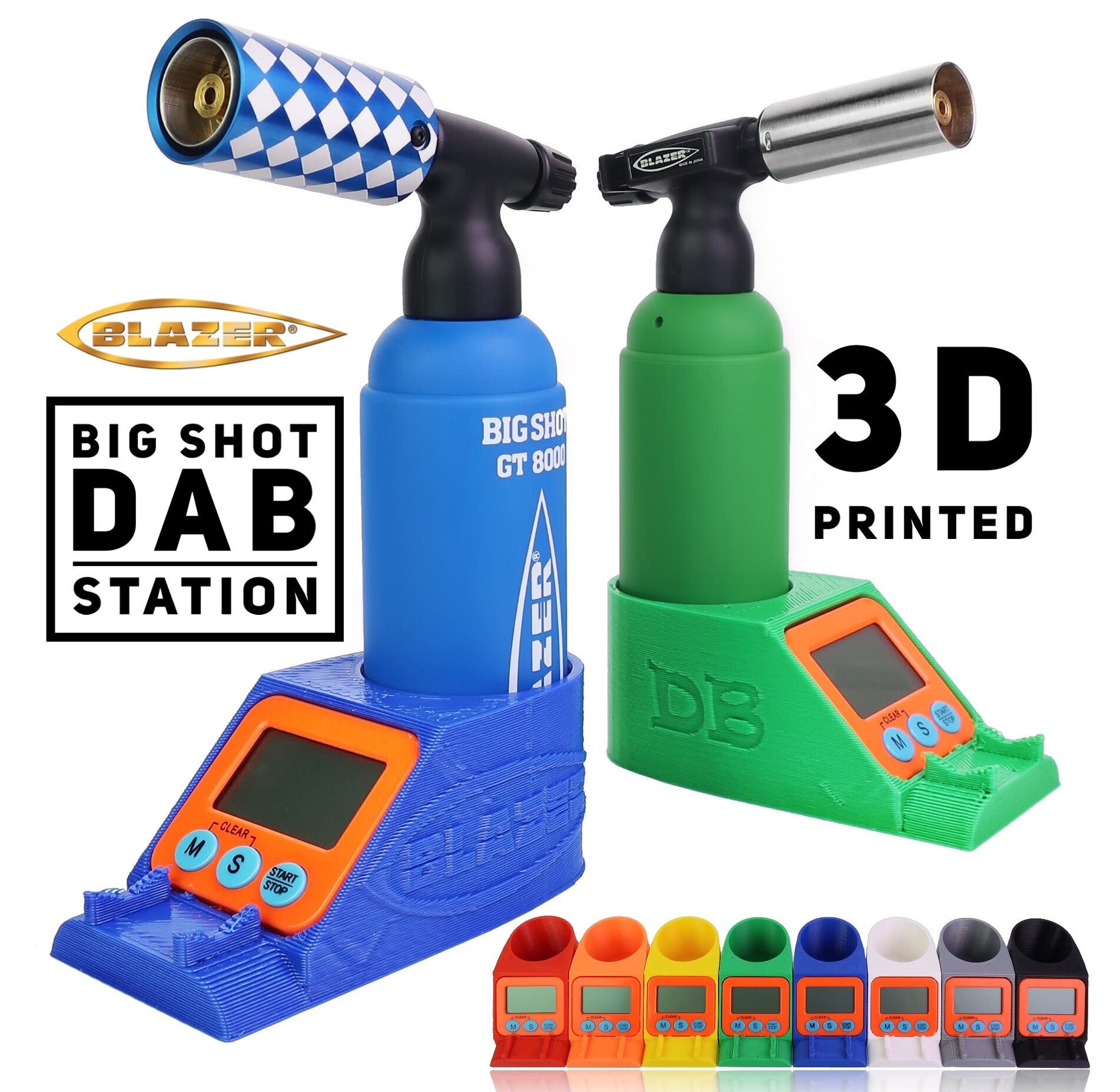 Blazer Big Shot 3D Printed Dab Station w/ Timer - Borosyndicate