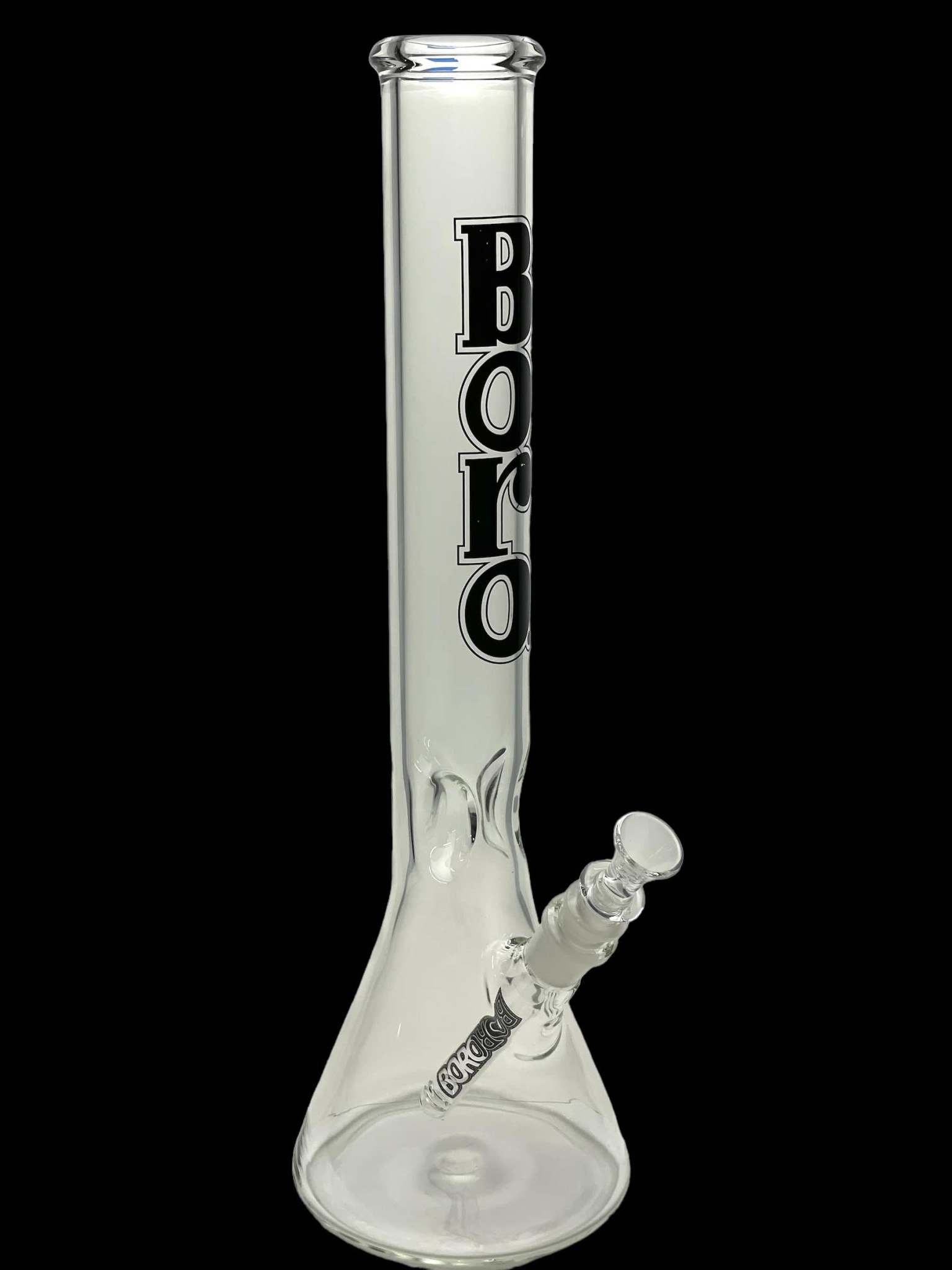 Boro 18'' Clear Beaker G/G With Ice Pinch 50mm - Borosyndicate