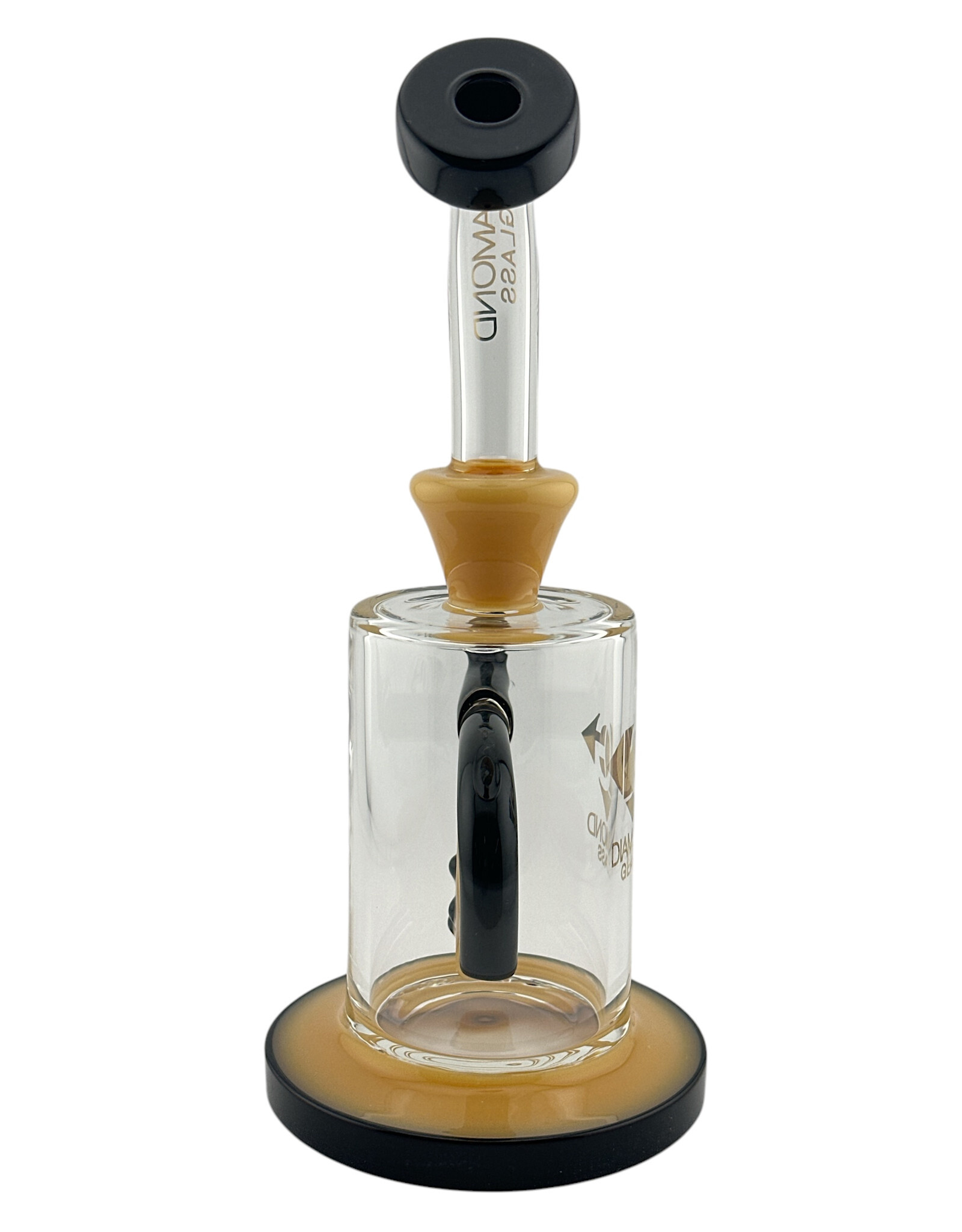 Diamond Glass Cookie Fixed Half Crescent Fixed Rig - Borosyndicate