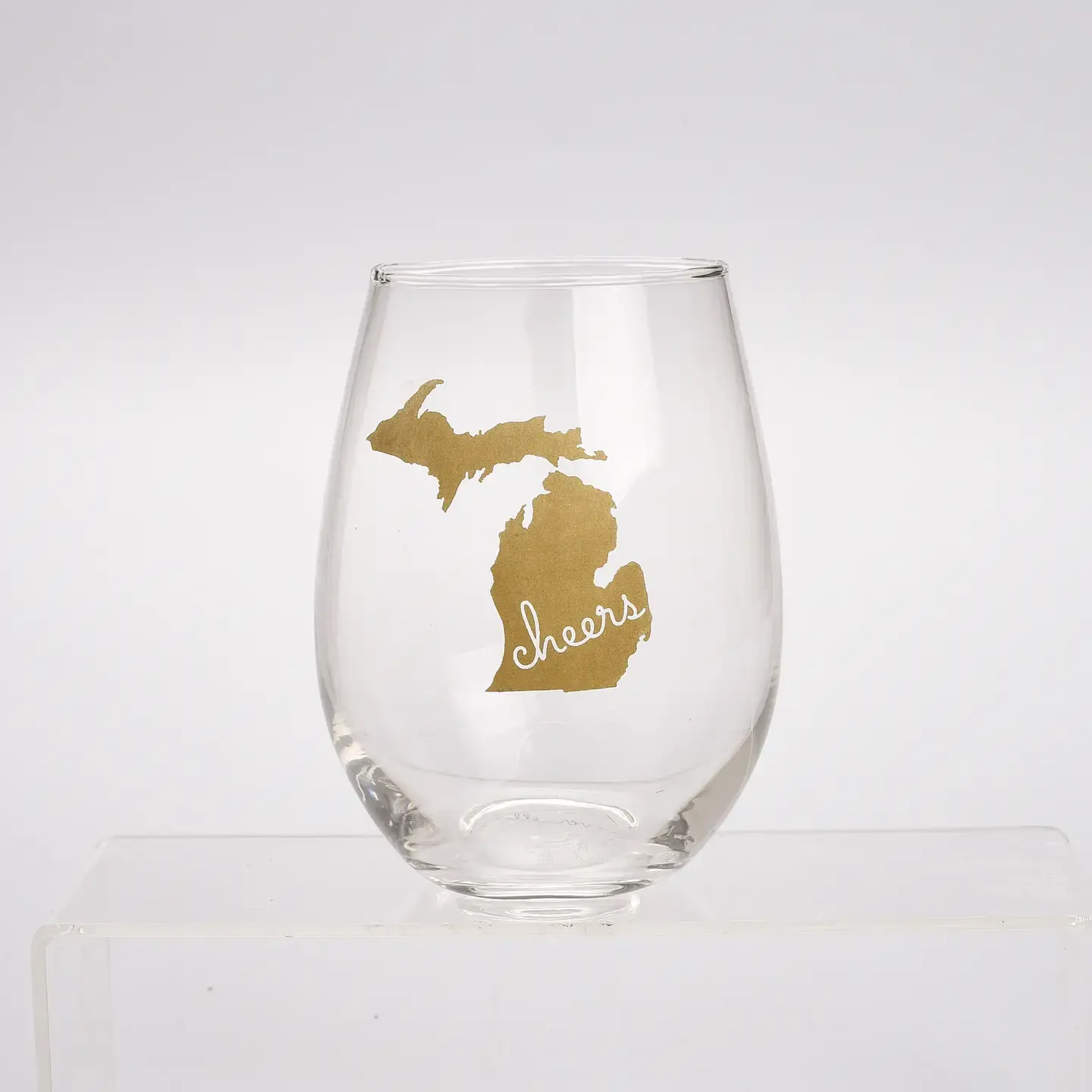 Wine Glass - Michigan Cheers - Bad Annies