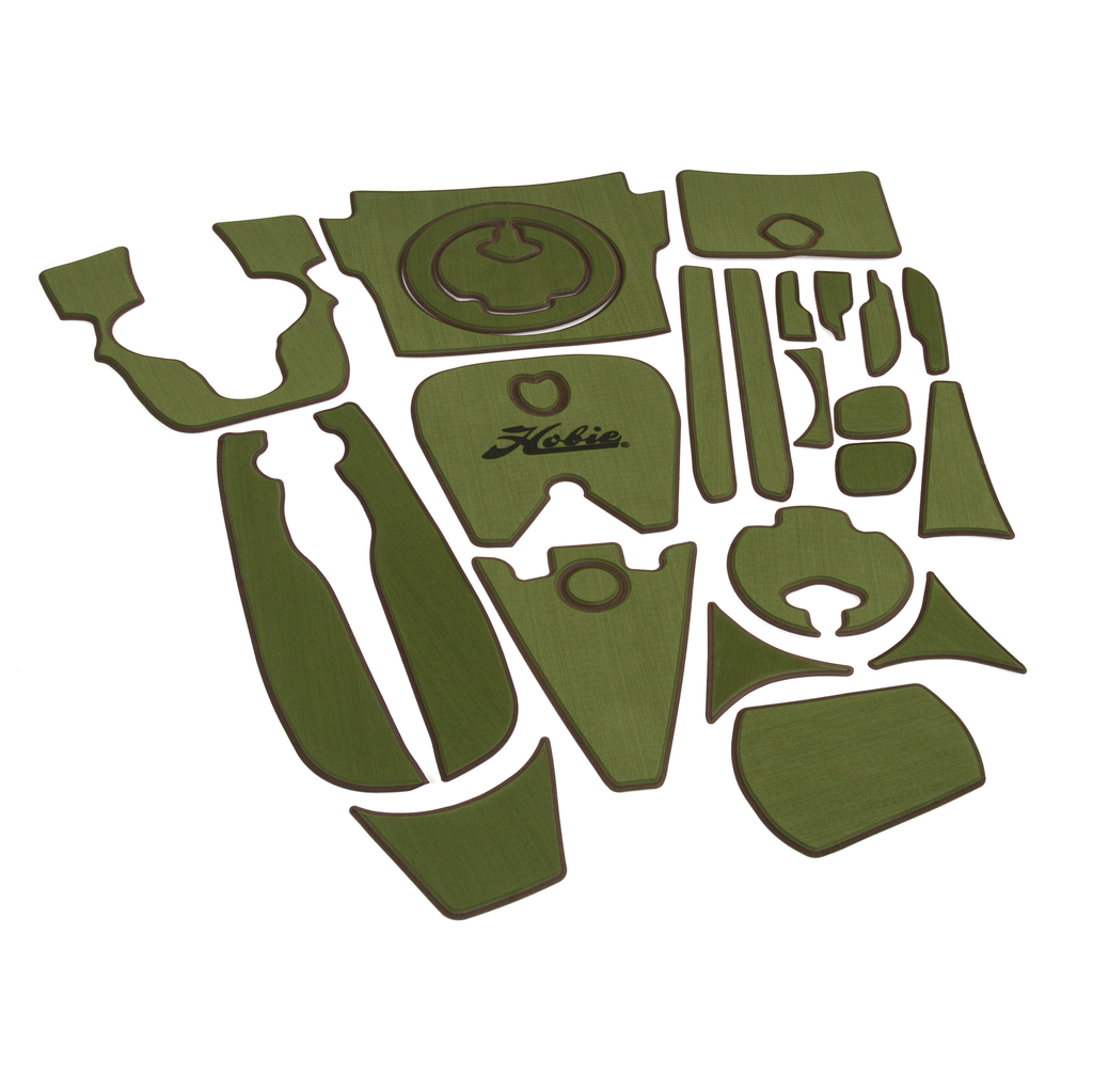 Hobie Mat Kit for Hobie Outback Kayak - Green/Espresso - Pure Watersports
