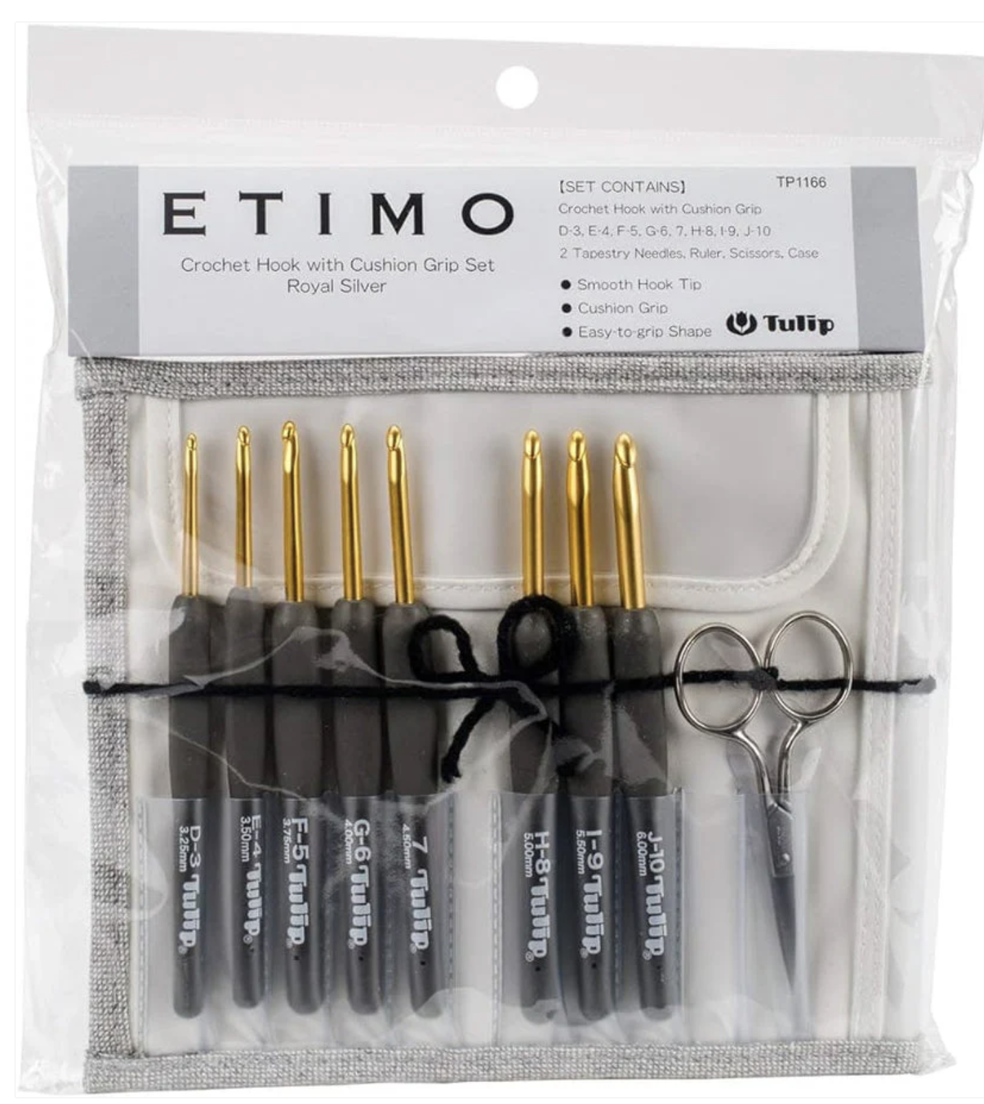 ETIMO Crochet Hook with Cushion Grip Set - Cream City Yarn