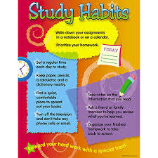 Trend Enterprises Study Habits Learning Chart 17x22 [T38008] - School ...