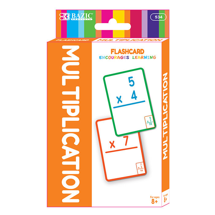 BAZIC BAZIC Multiplication Flash Cards (36/Pack) [534] - School ...