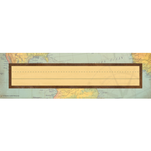 Teacher Created Resources Travel the Map Flat Name Plates [TCR8571 ...