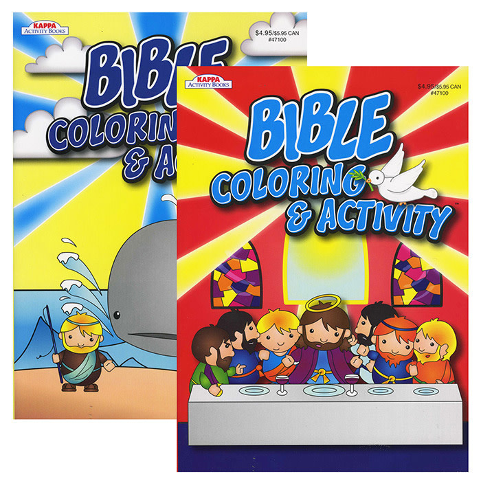 BAZIC KAPPA Favorite Bible Stories Coloring & Activity Book [47100 ...