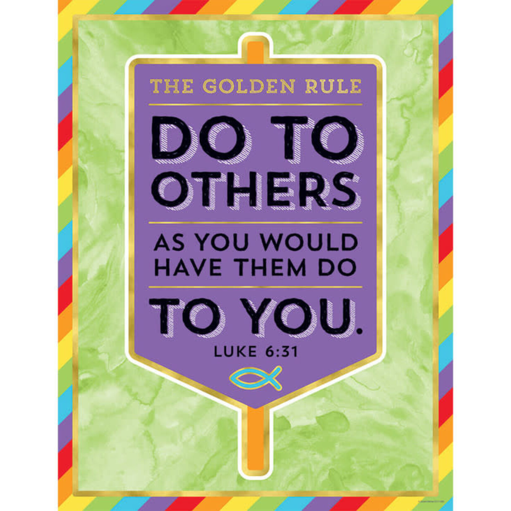 Carson-Dellosa Publishing Group The Golden Rule Chart (Luke 6:31) 17x22 ...