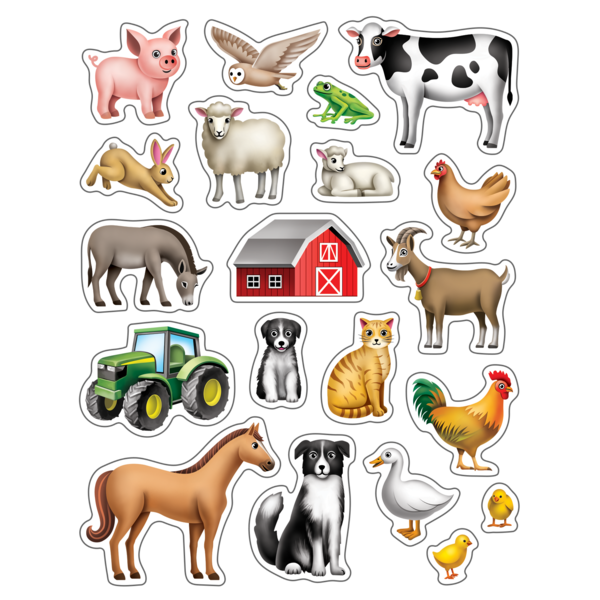 Teacher Created Resources Farm Stickers [TCR7090] - School & Office Annex
