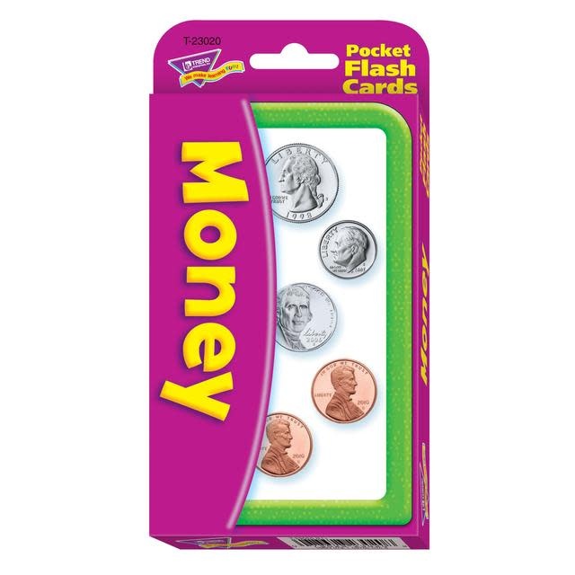 Trend Enterprises Money Pocket Flash Cards [T23020] - School & Office Annex