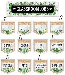 Simply Boho Classroom Jobs Mini Bulletin Board Set - School & Office Annex
