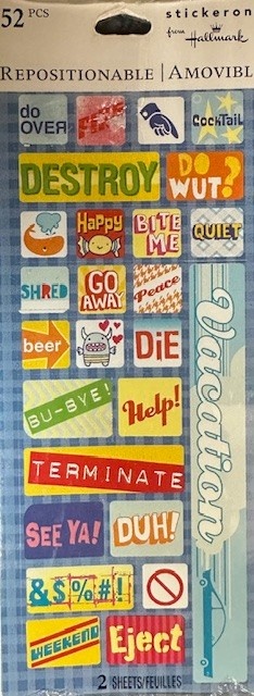 HALLMARK Stickeroni Word Art Stickers [200SS1090] - School & Office Annex