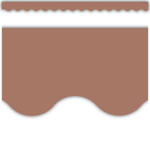 Teacher Created Resources Mocha Scalloped Border Trim [9198] - School ...