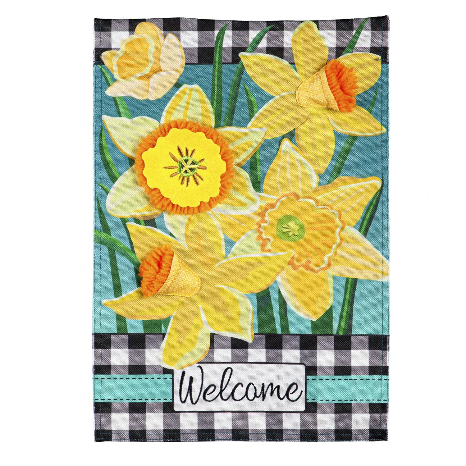 Daffodil Garden Garden Burlap Flag - Miche Designs and Gifts