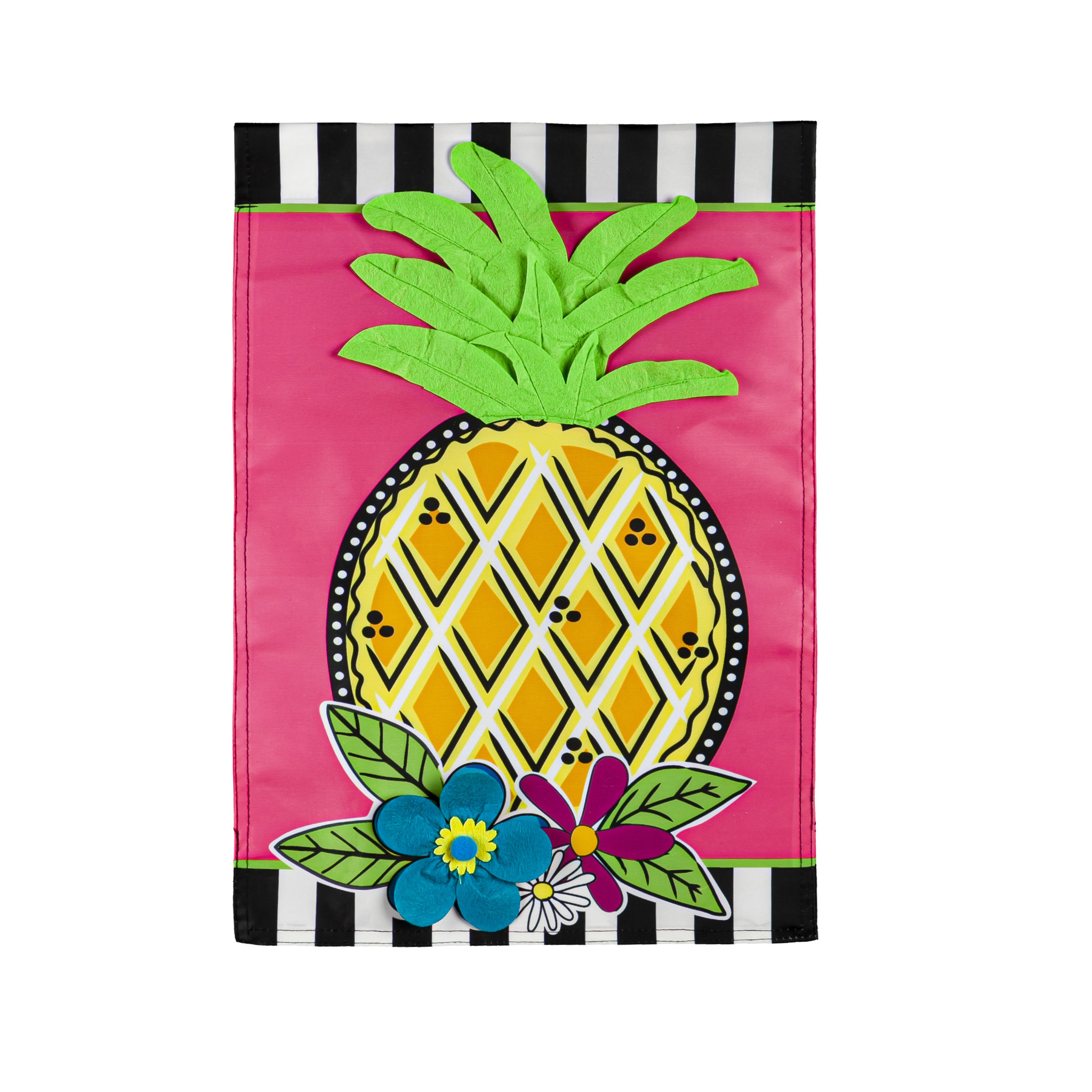 Bright Pineapple Garden Applique Flag - Miche Designs and Gifts