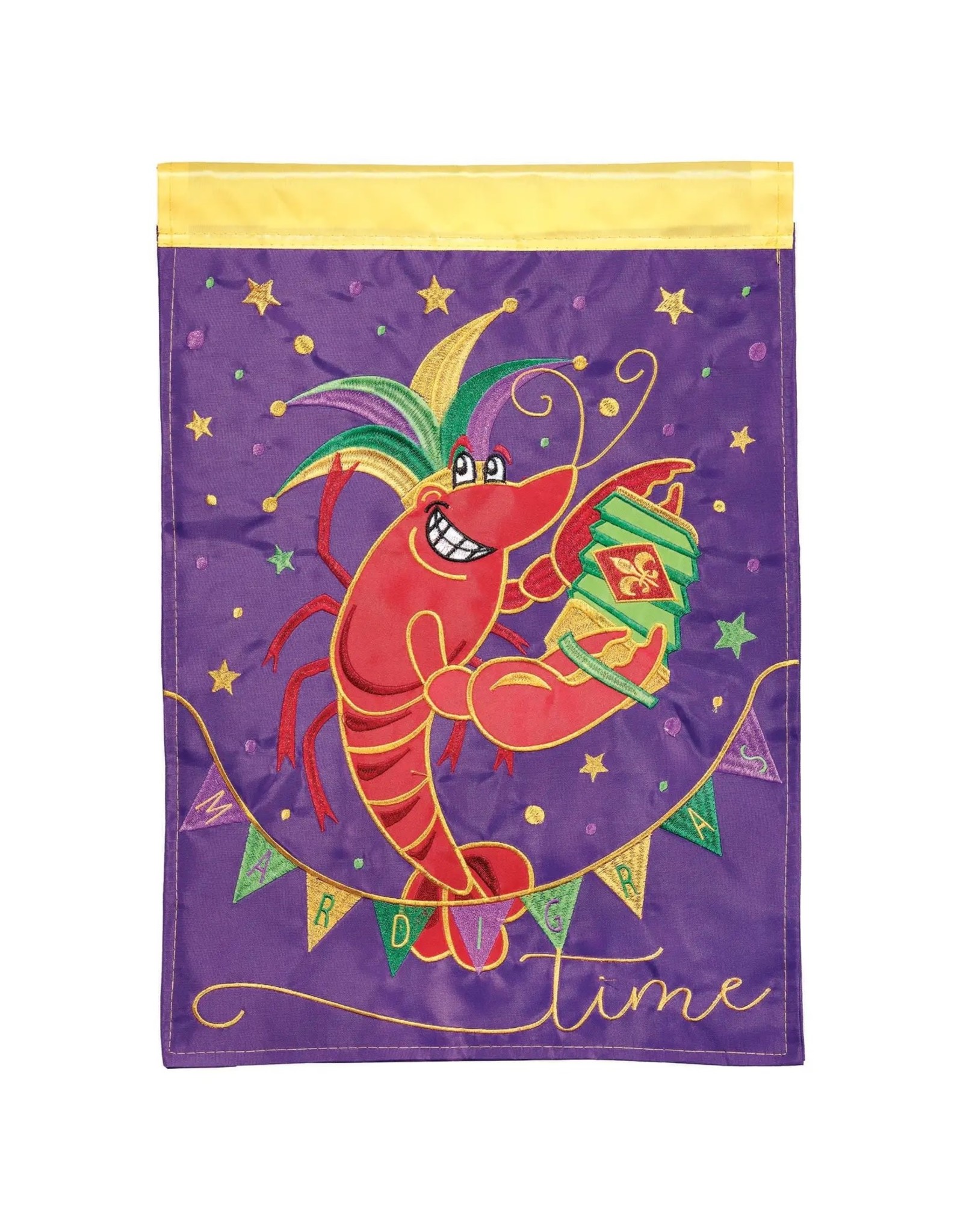 Mardi Gras Crawfish Garden Flag - Miche Designs and Gifts