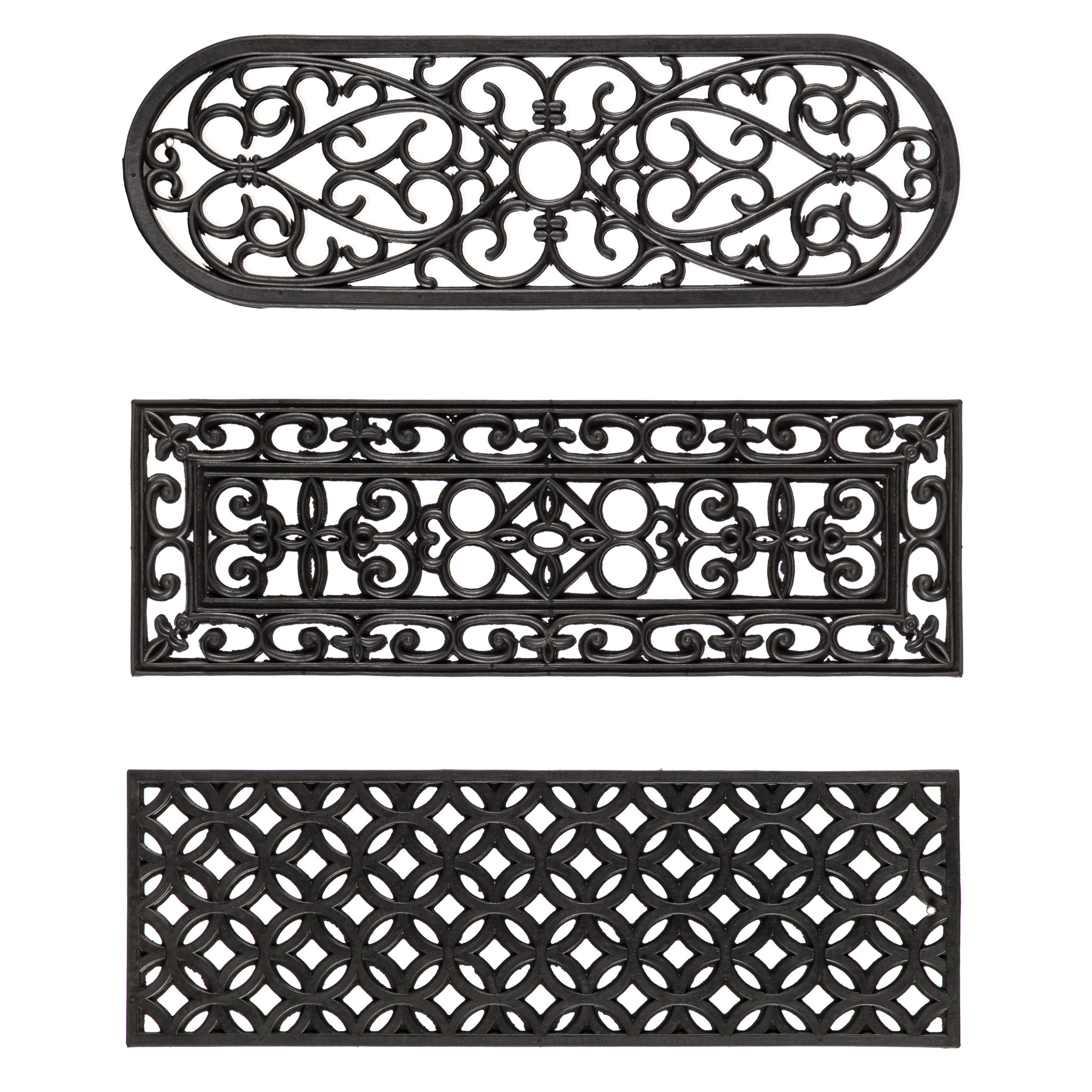 Ornate Rubber Stair Tread Mat - FDL Rectangle - Miche Designs and Gifts
