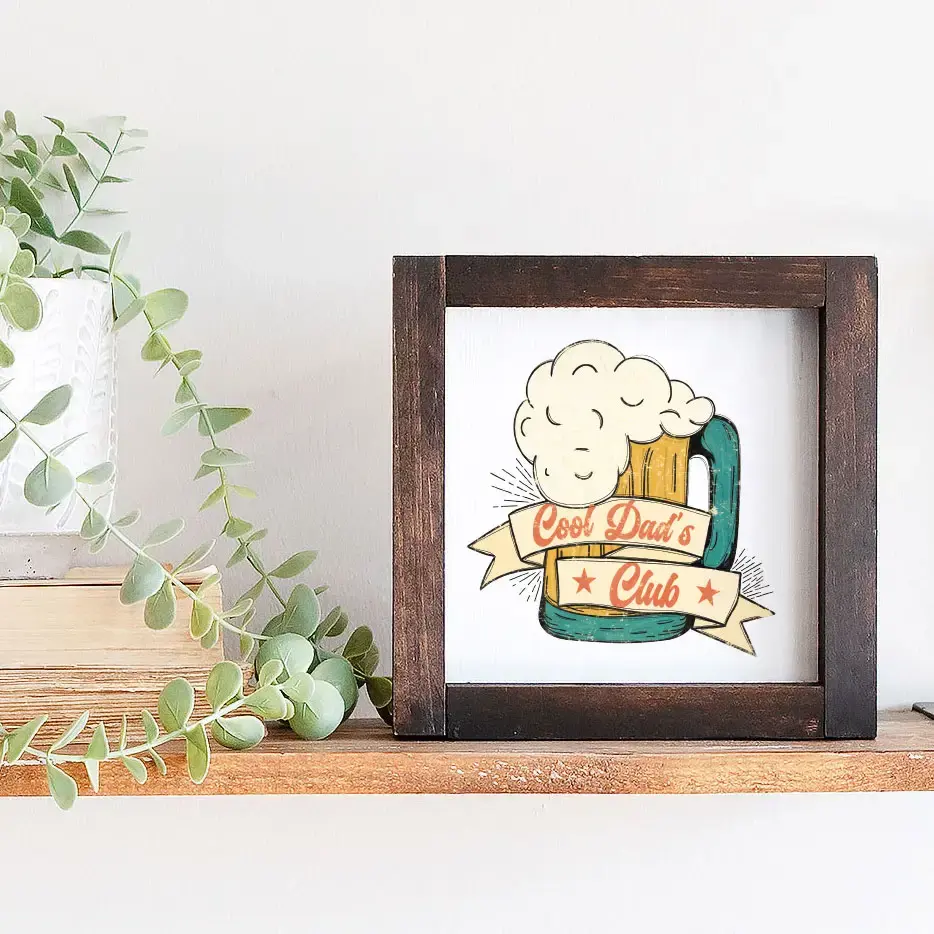 Cool Dad's Club Sign 6x6 - Miche Designs and Gifts