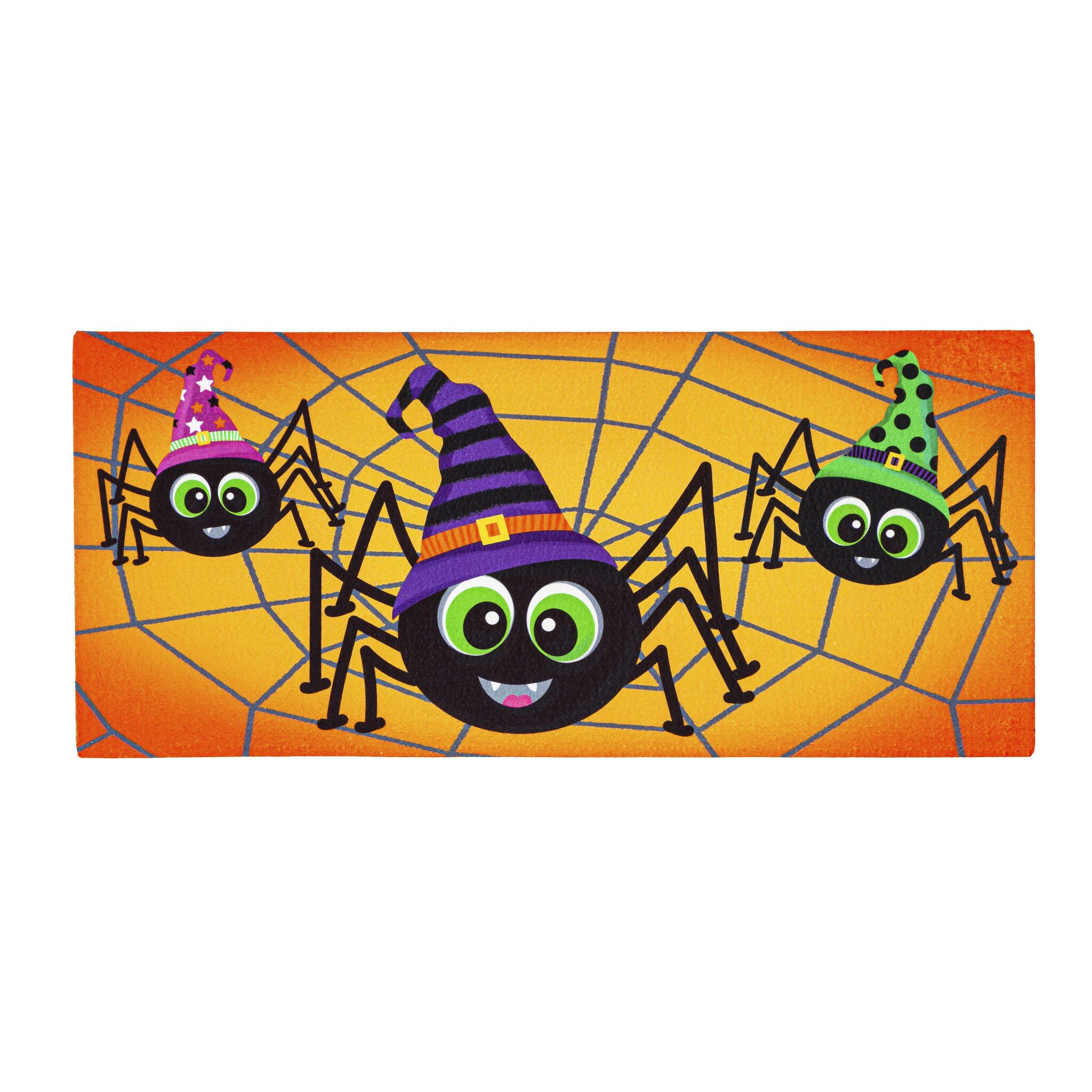 Happy Halloween Spiders Sassafras Switch Mat - Miche Designs and Gifts