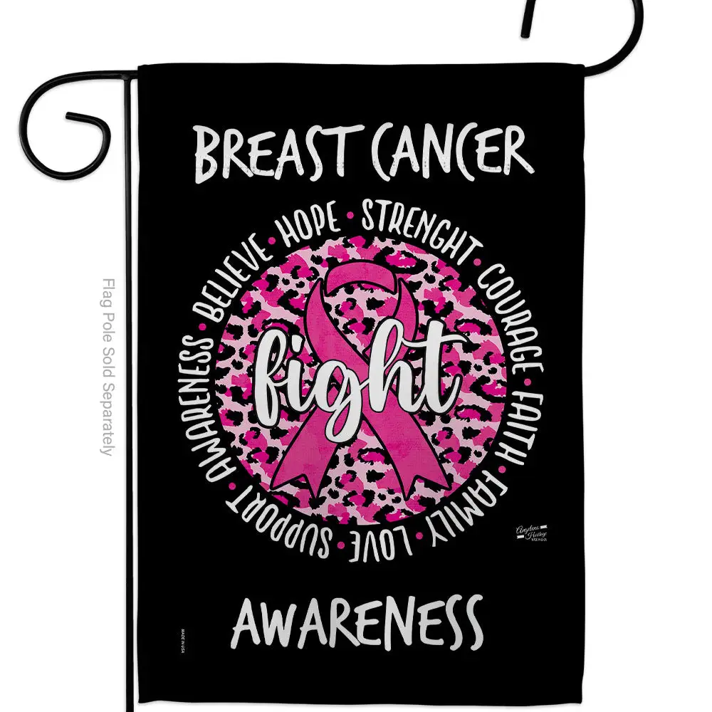 Pink Ribbon Breast Cancer Awareness Flag - Miche Designs and Gifts