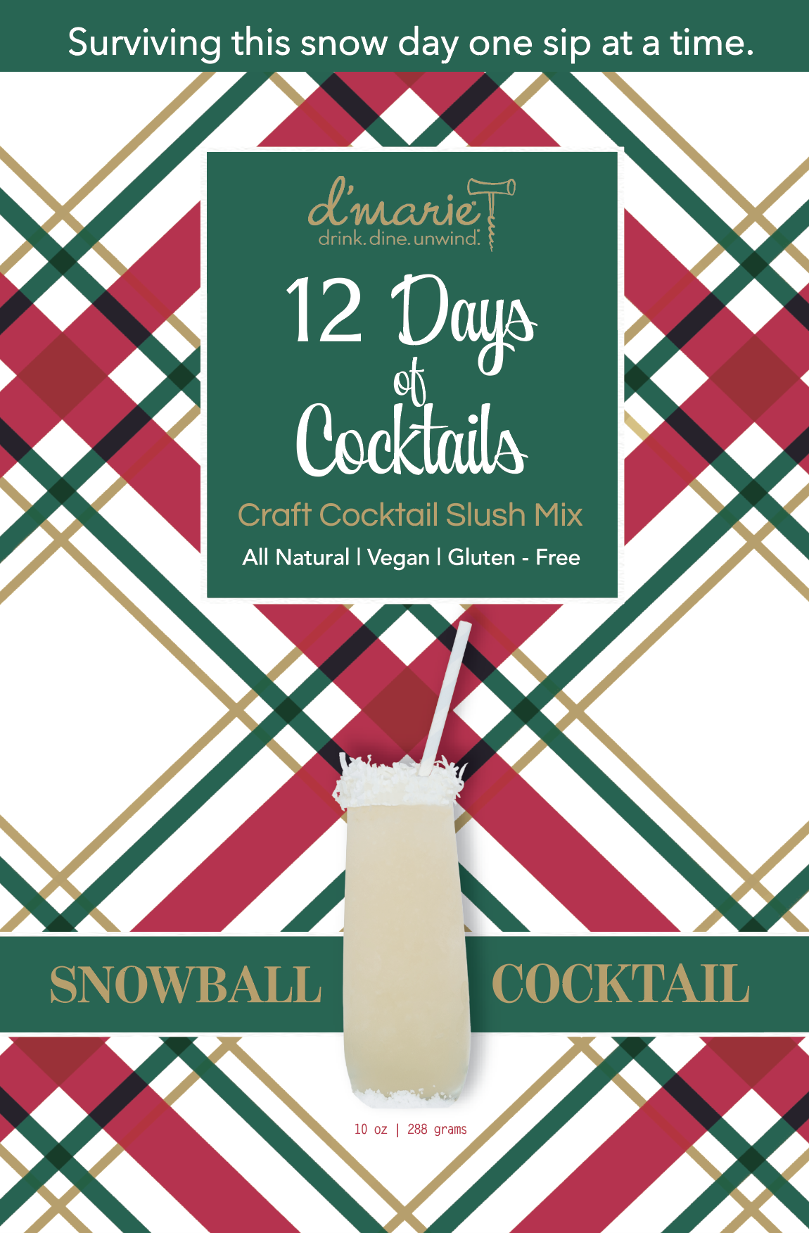 Snowball Cocktail Slush Mix - Miche Designs and Gifts