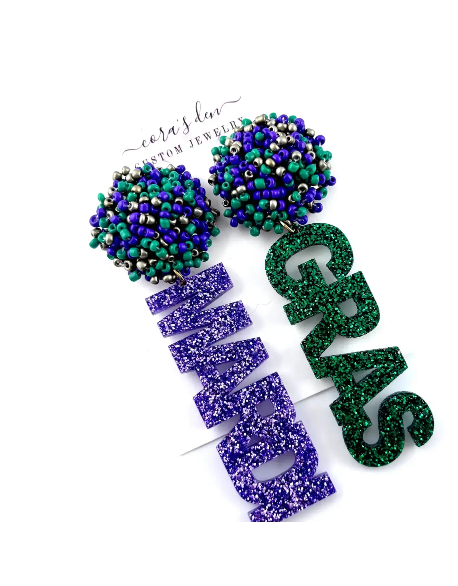 Mardi Gras Earrings - Miche Designs and Gifts