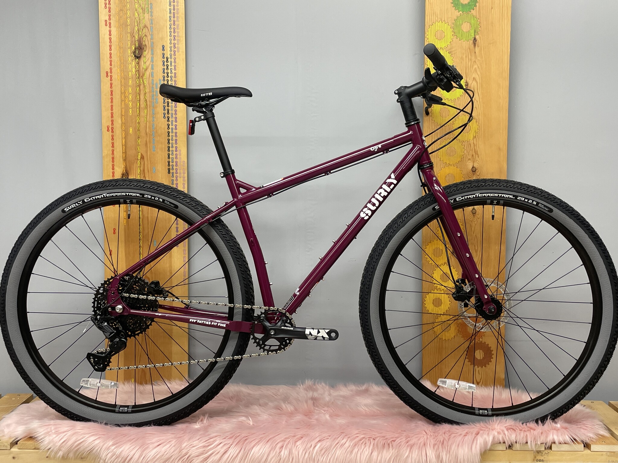 Surly Ogre Bike - 29", Steel, Fermented Plum, X-Large - Yawp Cyclery