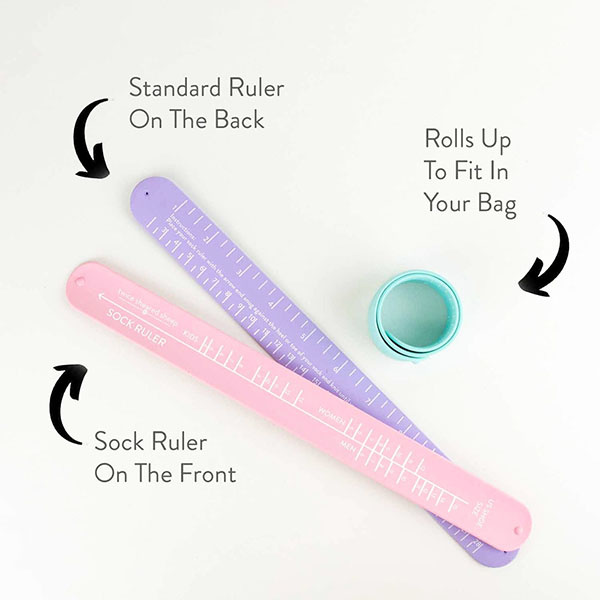 Sock Sizing Ruler Bracelet - The Yarn Patch