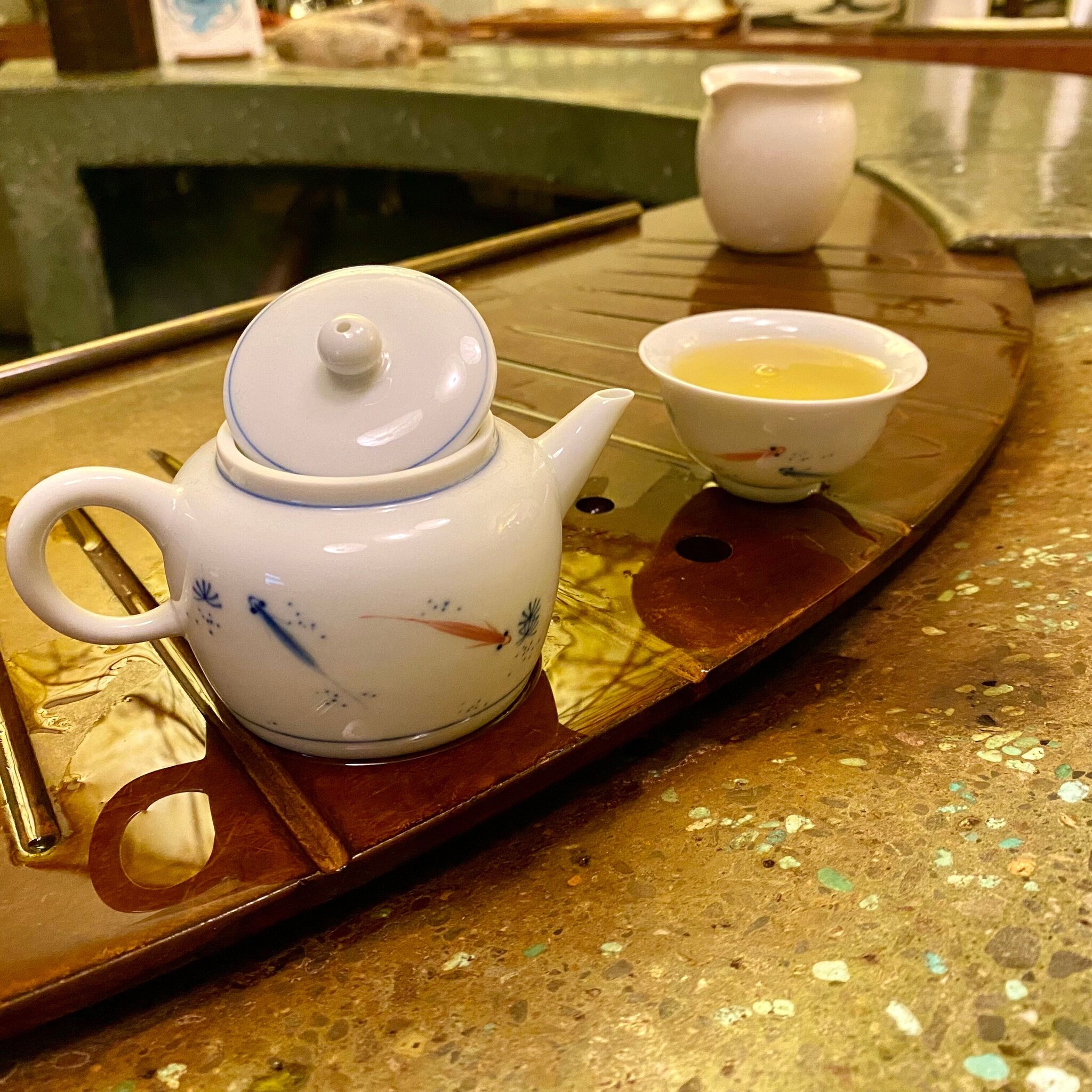 Hand-painted Floating Porcelain Fish Lucky 'Jixiang' Teapot - Teance ...