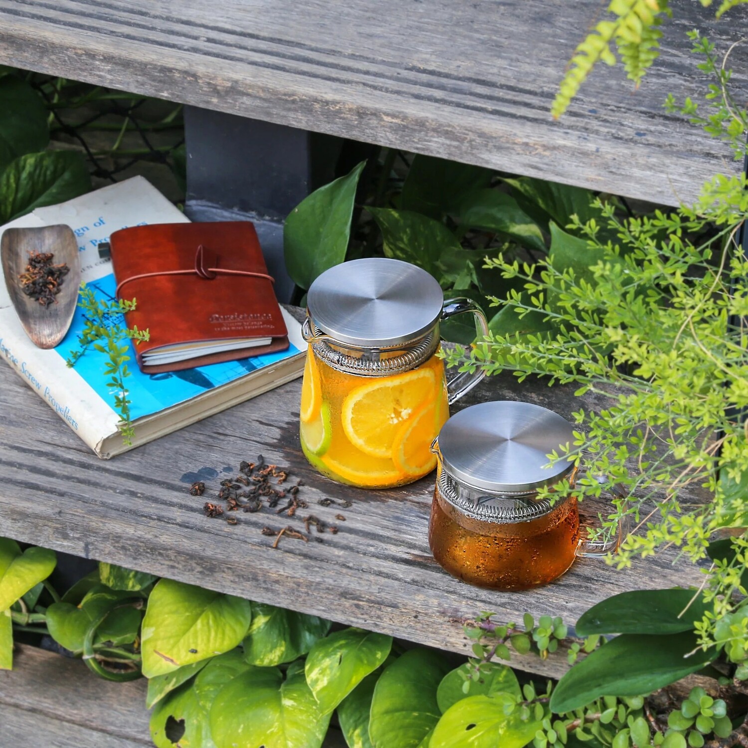 Tea Master Flat Top - Glass Easy Teapot - Teance Fine Teas