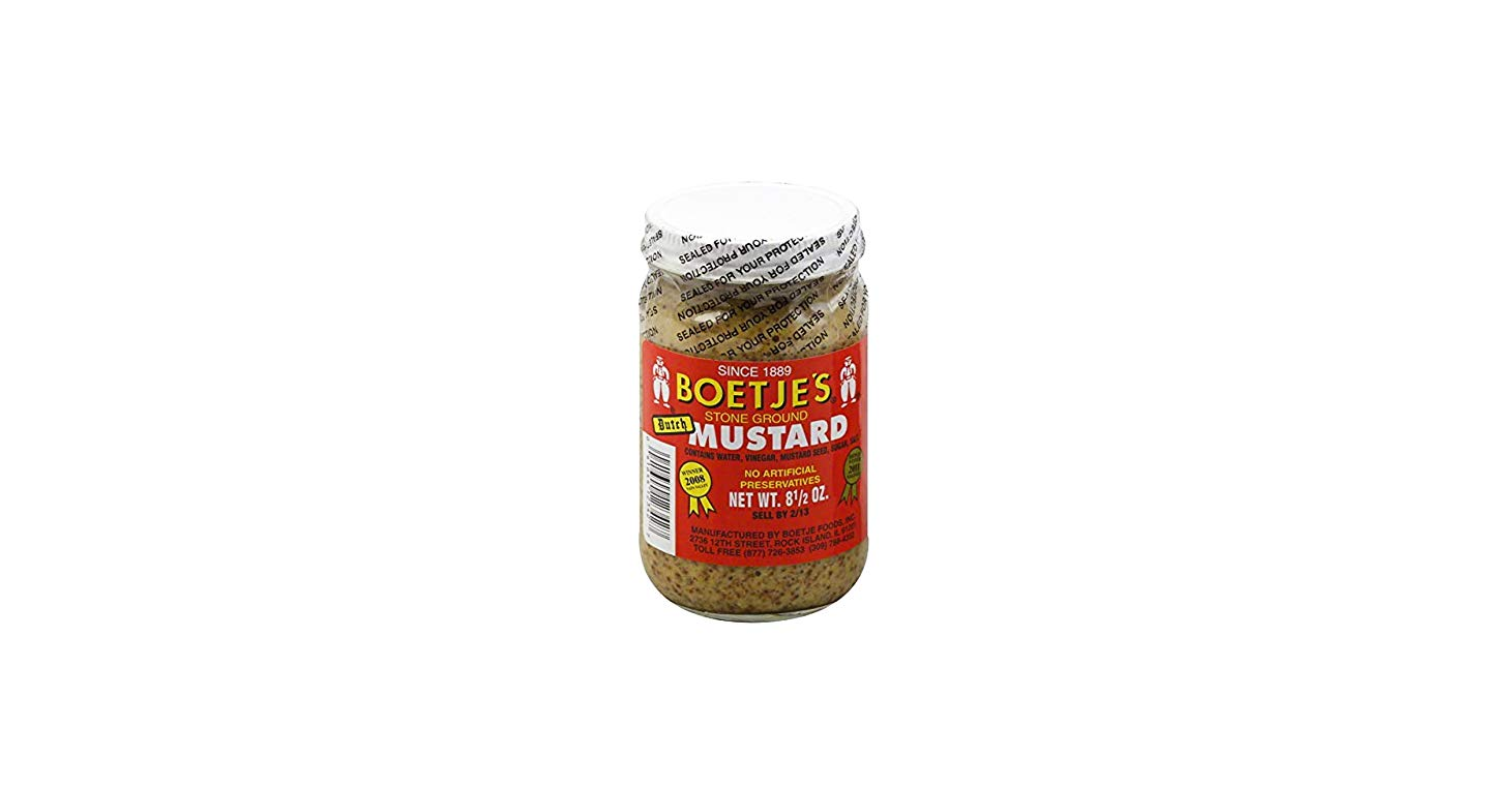 Mustard, Whole Grain, Boetje, Illinois, 8.5oz - Duluth Kitchen Co