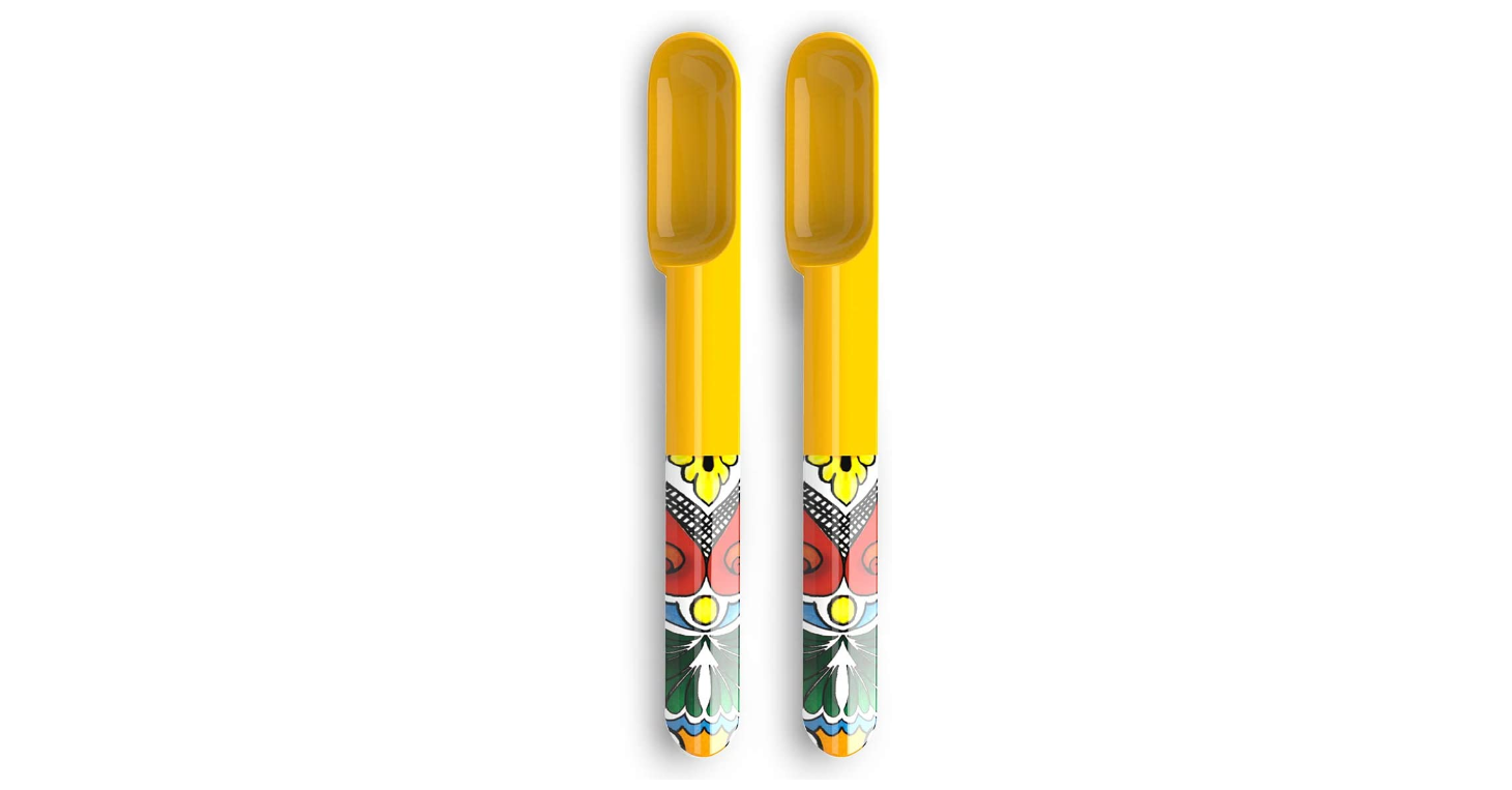 Taco Spoon, Set 2, Yellow - Duluth Kitchen Co