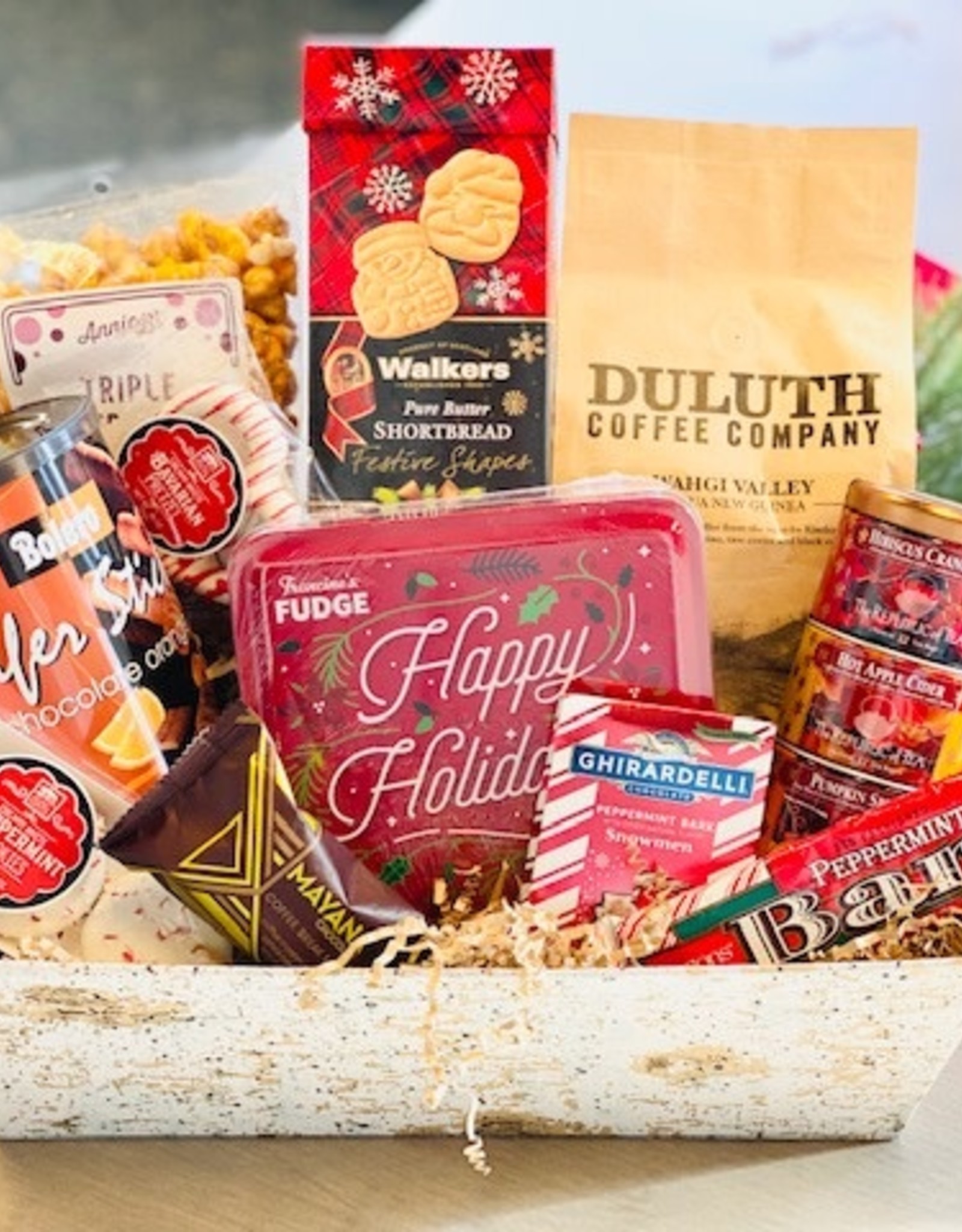 Happy Holiday Gift Basket Example - Duluth Kitchen Co
