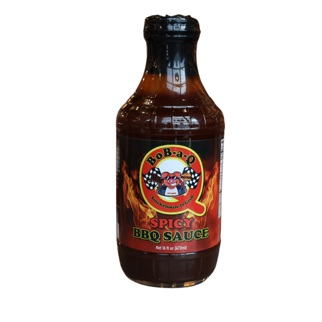 BoB-a-Q BoB-a-Q Spicy BBQ Sauce, 16oz - Duluth Kitchen Co