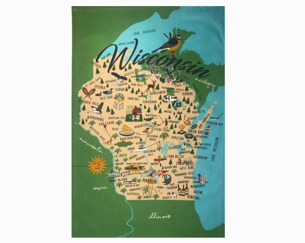 Galleyware Wisconsin Tea Towel - Duluth Kitchen Co