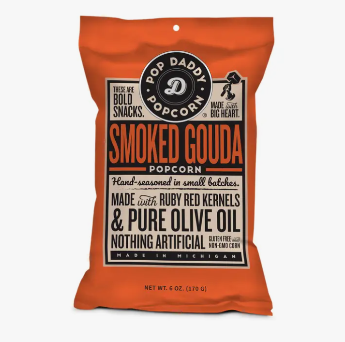 Pop Daddy Snacks Pop Daddy – Smoked Gouda Flavored Popcorn 6.0oz ...