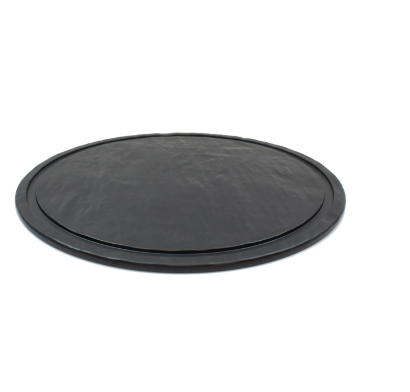 Tablecraft 13" Round Serving Tray With Channel - Duluth Kitchen Co