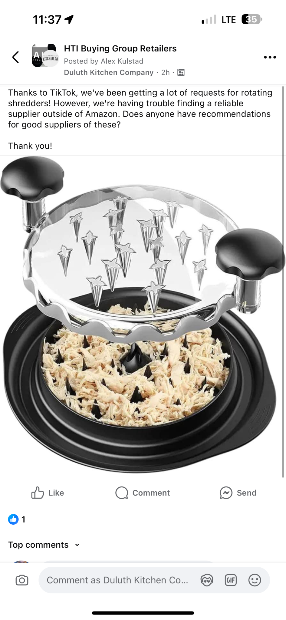 Rotating Chicken & Meat Shredder w/ Handle, Tongs & Nonslip Mat | VIGOR ...