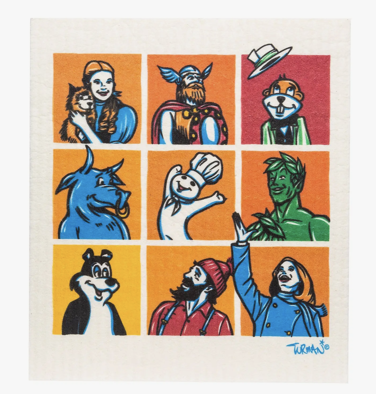 Adam Turman Artwork Adam Turman - MN Bunch Swedish Dishcloth | Adam ...
