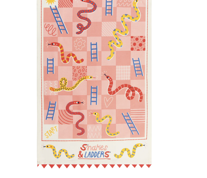 Now Designs Dishtowel - Snakes and Ladders - Duluth Kitchen Co