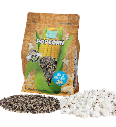 Wabash Valley Farms Sweet Baby Blue Popcorn Kernels - Burlap Bag ...