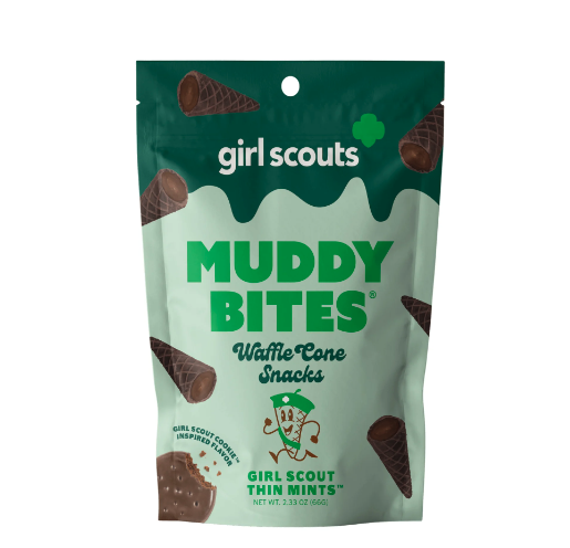 Muddy Bites Girl Scout Thin Mint™ Bite-Sized Waffle Cones Snacks ...