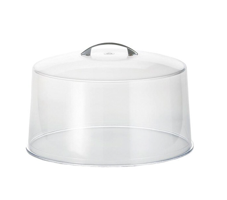 Tablecraft Cake Dome With Metal Handle (Fits Round Serving Tray With ...