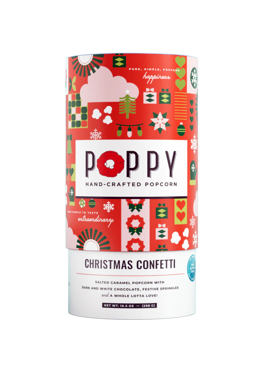 Poppy Christmas Confetti Cylinder - Duluth Kitchen Co