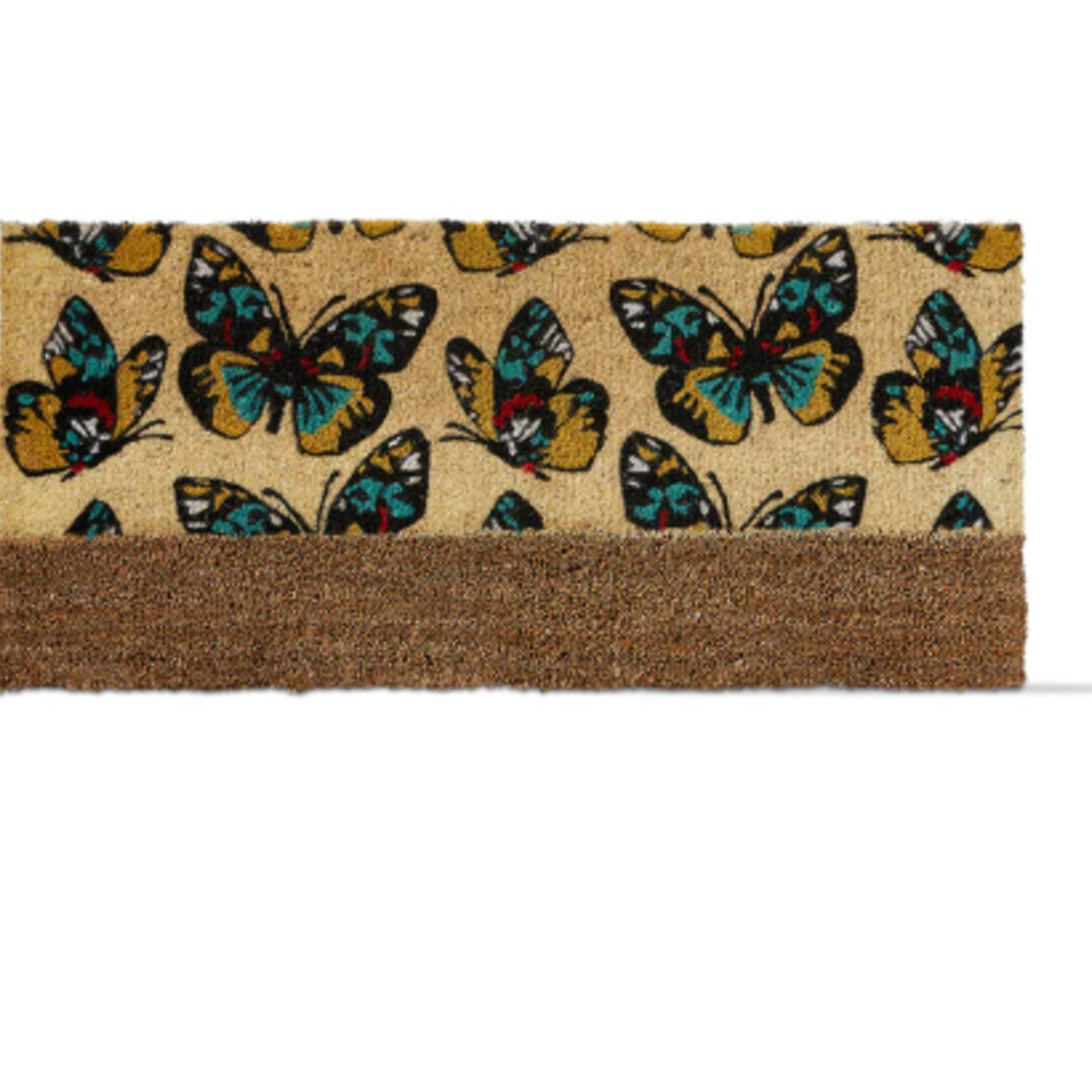 Tag Multi BUTTERFLY ESTATE BOOT SCRAPE COIR MAT - Duluth Kitchen Co