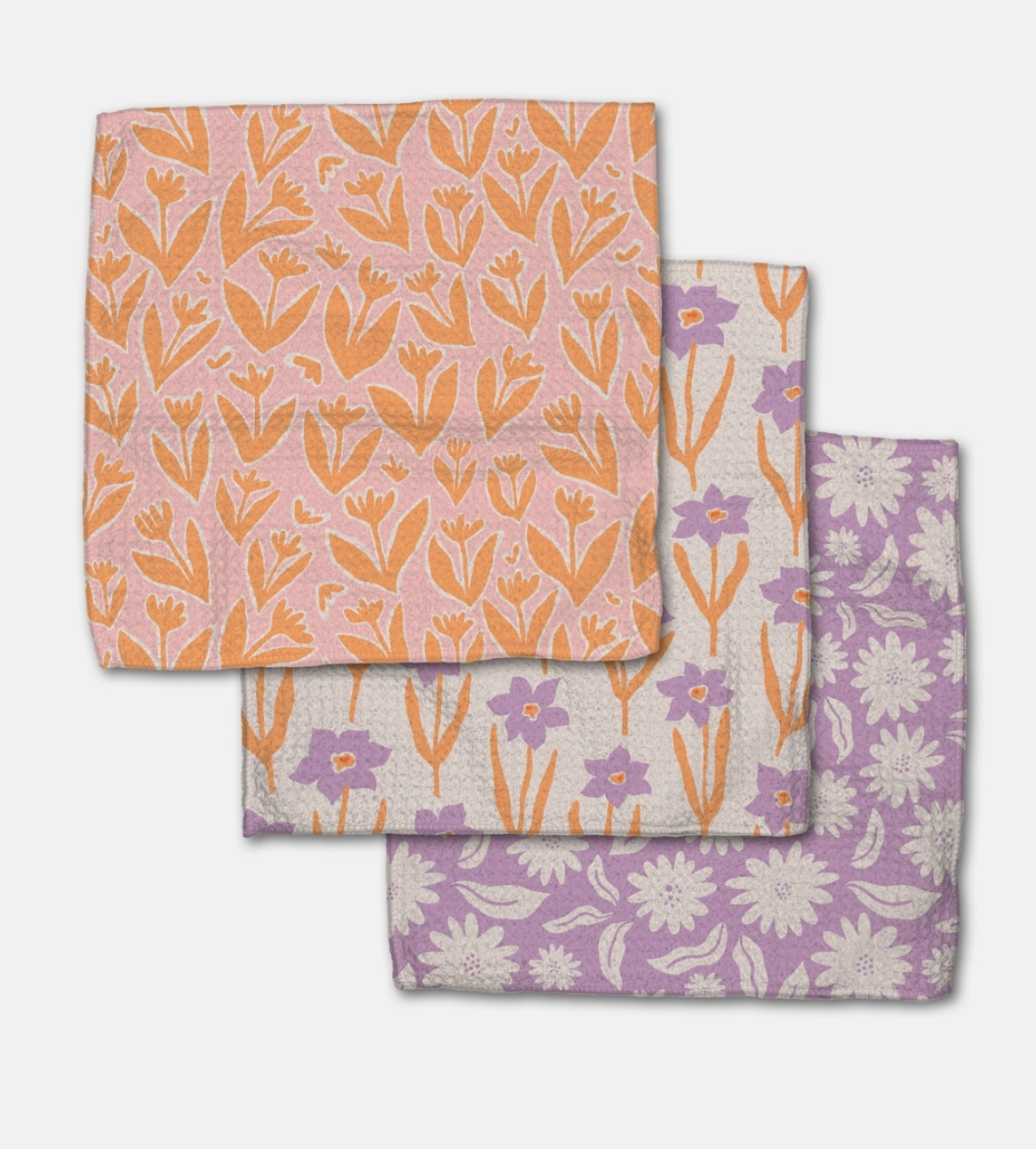 Geometry Spring Flowers Dishcloth Set | Geometry - Duluth Kitchen Co