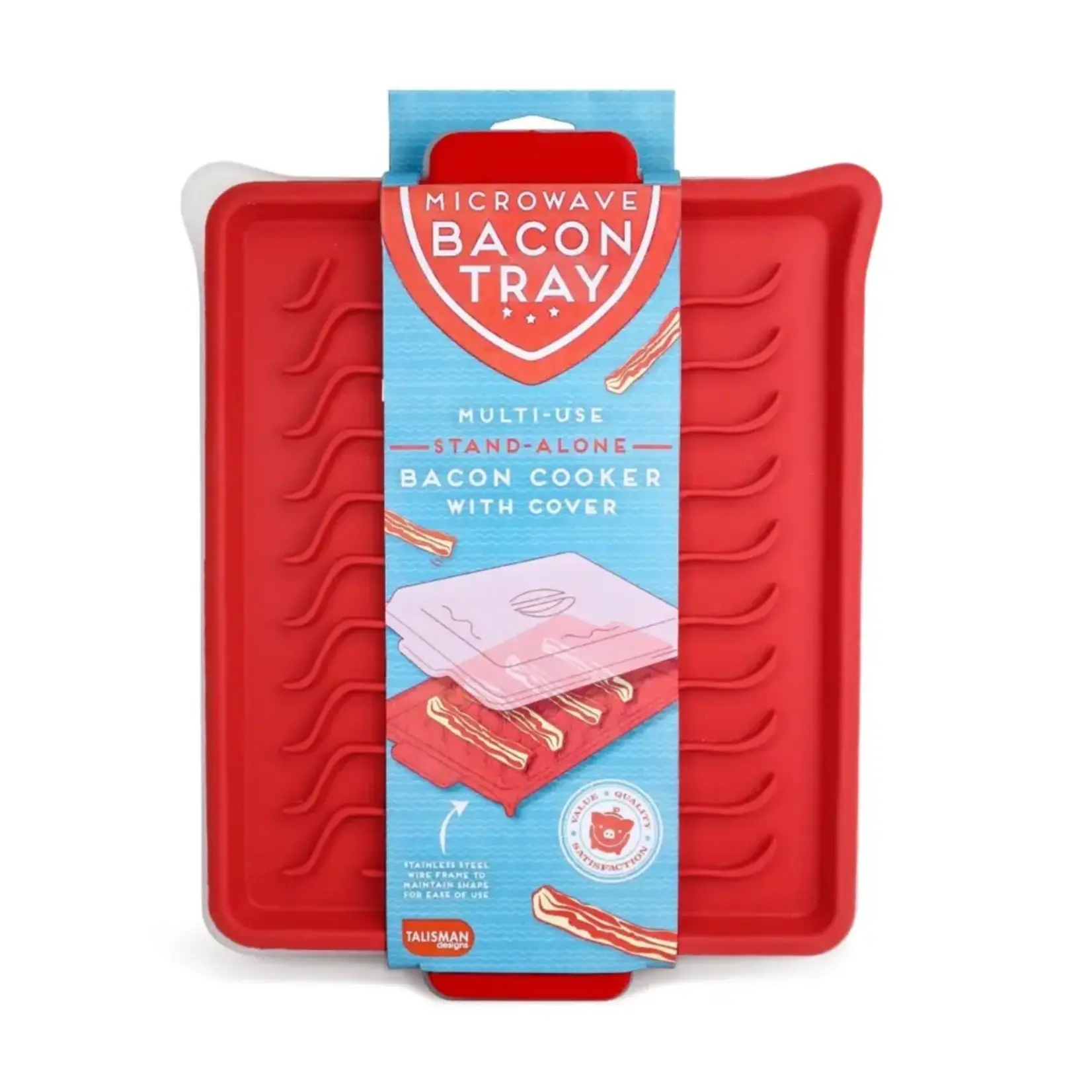 Talisman Design Microwave Bacon Tray with Cover - Duluth Kitchen Co