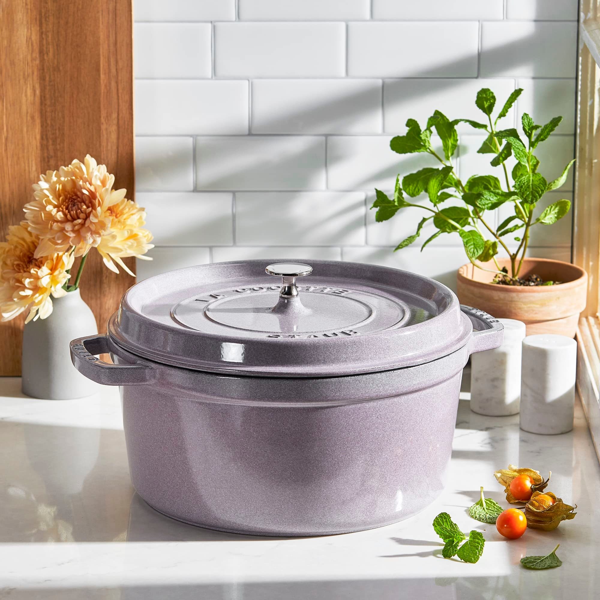 Staub 7-qt Round Dutch Oven - Lilac | Staub - Duluth Kitchen Co