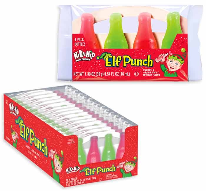 NIK-L-NIP ELF PUNCH MINI DRINKS IN DISPLAY - Duluth Kitchen Co