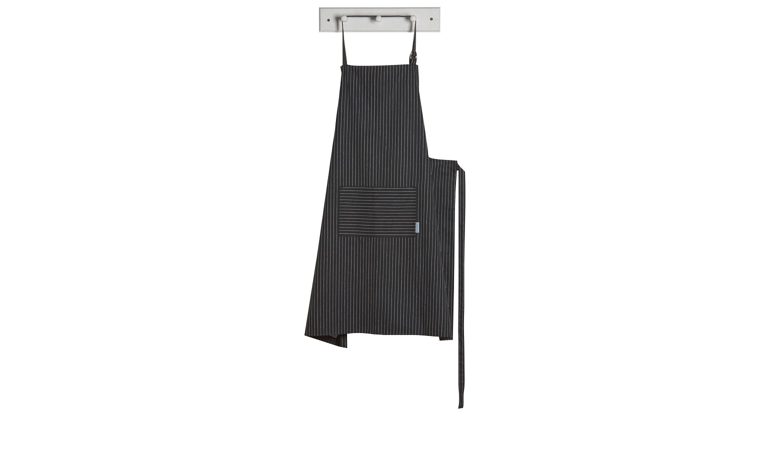 Danica Brands Apron - Mighty Pinstripe Black - Duluth Kitchen Co